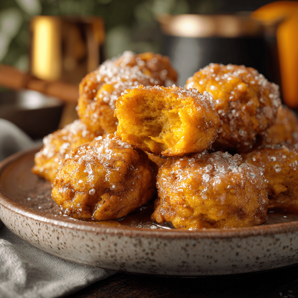 Baked Pumpkin Fritter Bites
