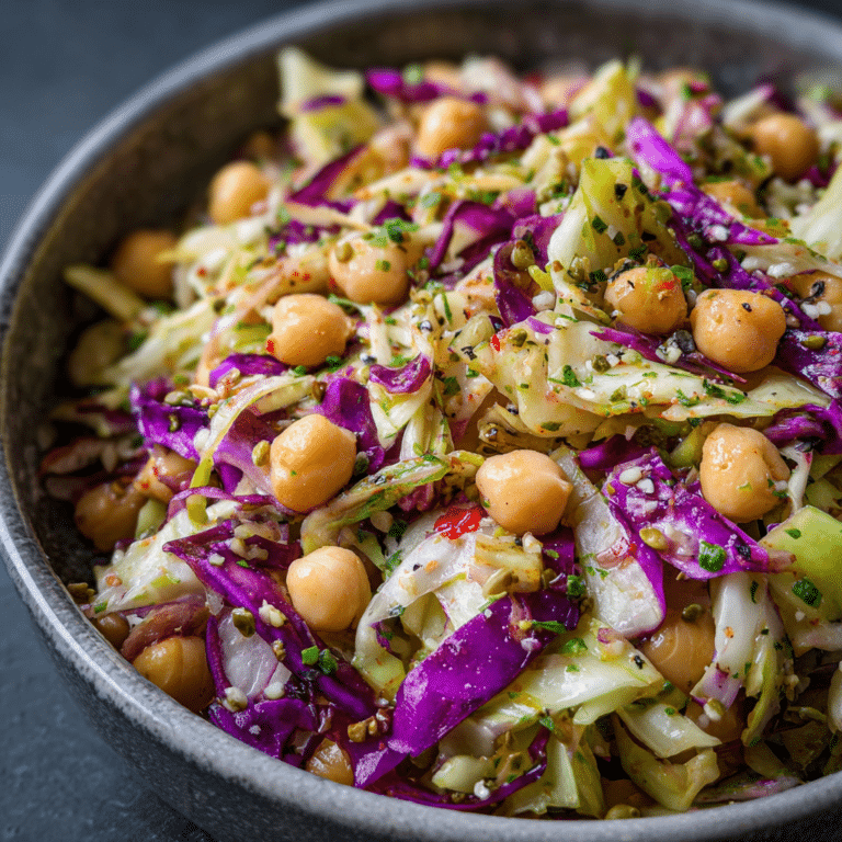 Cabbage Chickpea Salad
