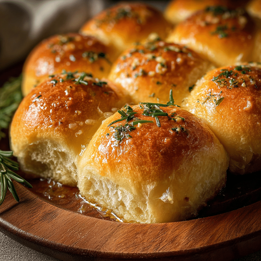 Rosemary Garlic Dinner Rolls