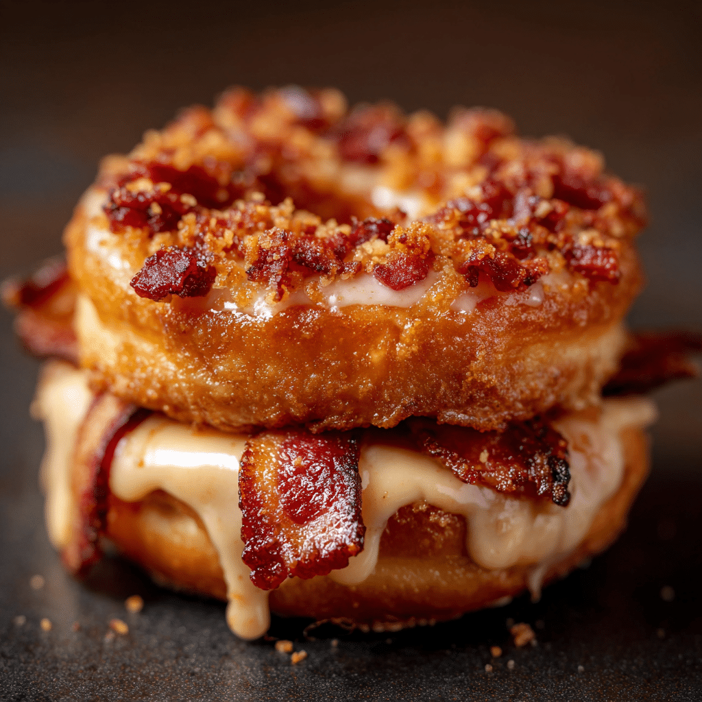 Maple Bacon Donut Grilled Cheese